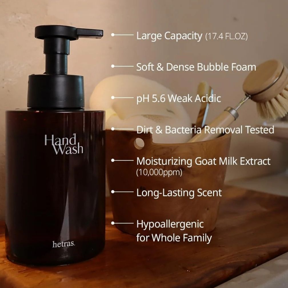 HETRAS Perfumed Bubble Hand Wash La Tulip Shower 515ml x 2 - Novela