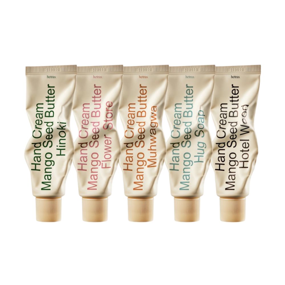 HETRAS Perfumed Mango Seed Butter Hand Cream Hotel Wood 50ml - Novela