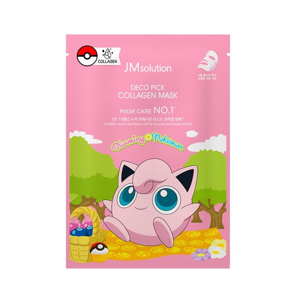 JMSOLUTION JMS DECO PICK COLLAGEN MASK X POKEMON JIGGLYPUFF 30ML*10 - Novela
