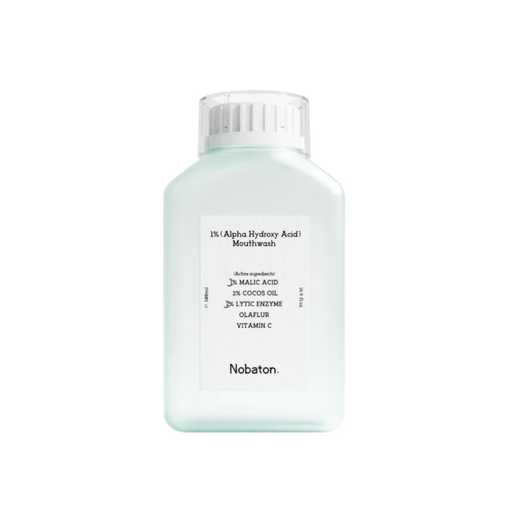 NOBATON 1% Alpha Hydroxy Acid Ampoule Mouthwash 500ml - Novela
