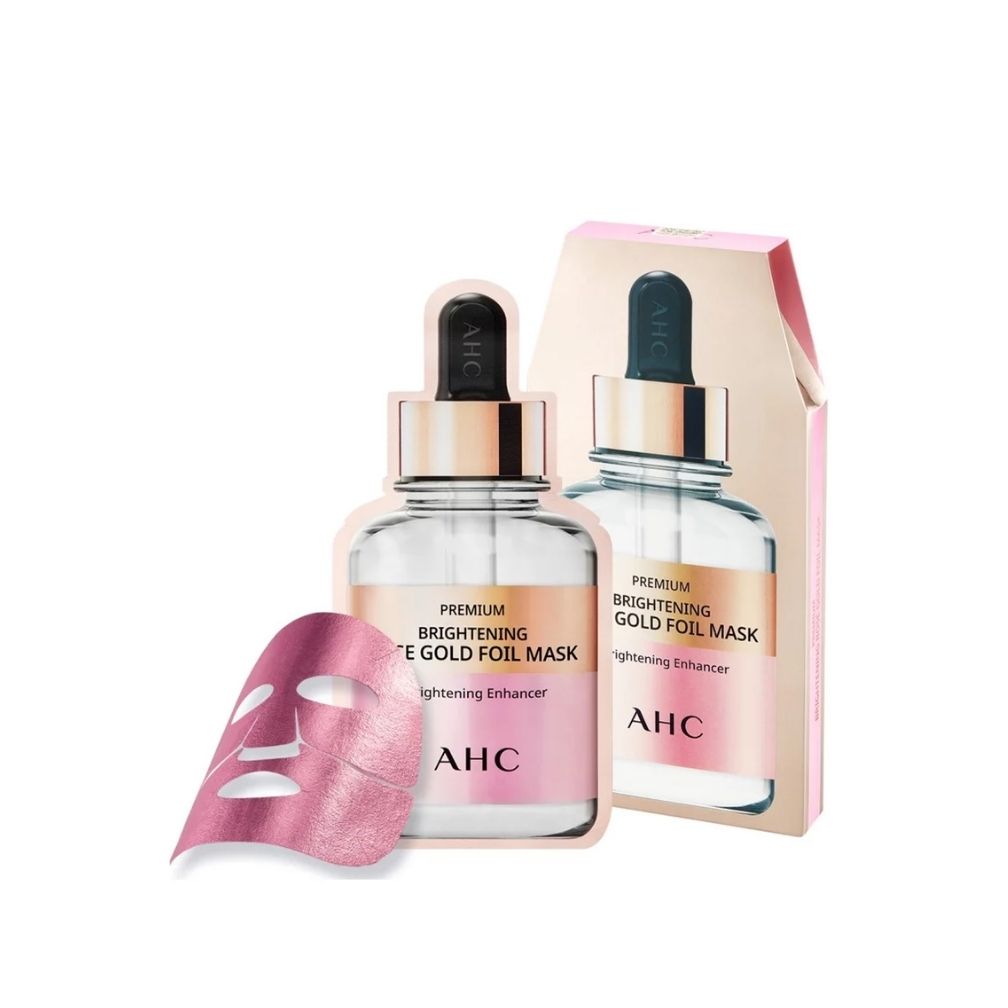 AHC Premium Radiance Rose Gold Foil Mask 25g x 5pcs - Novela